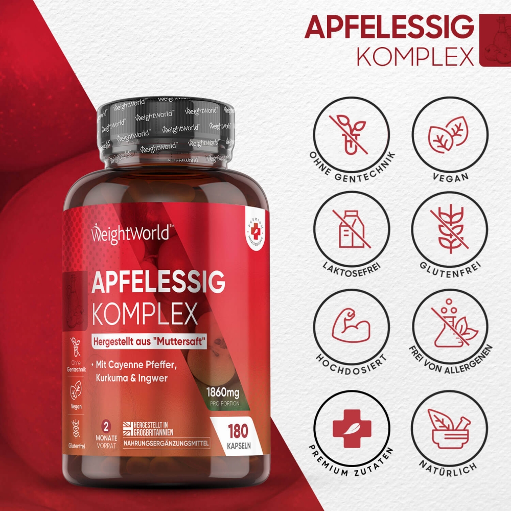 Apfelessig-Komplex | für Ihre Gewichtsziele | WeightWorld