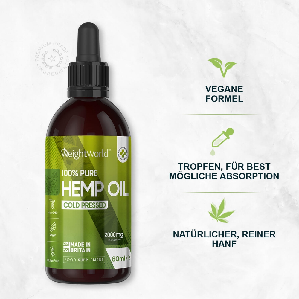 Hanföl Tropfen | Hanf Extrakt fürs Wohlbefinden | Slimcenter