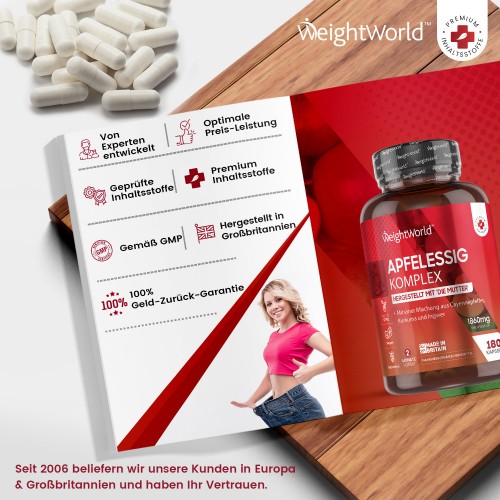 Apfelessig-Komplex | für Ihre Gewichtsziele | WeightWorld