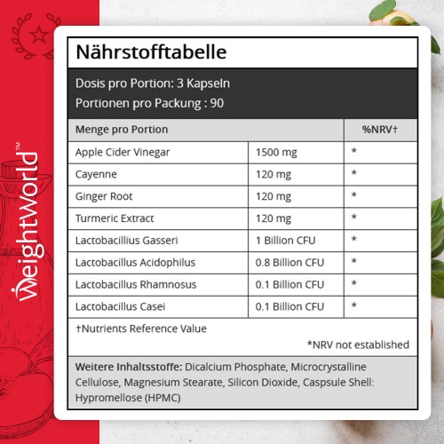 Apfelessig Komplex | Ergänzung zur Gewichtskontrolle | WeightWorld