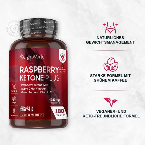 Raspberry Ketone Plus | Kraftvolle Mischung aus Superfood | SlimCenter