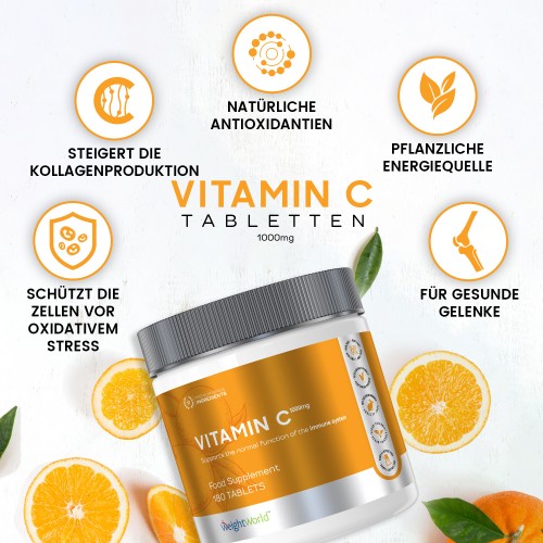 Vitamin C Tabletten | Für zusätzlichen Schutz | SlimCenter